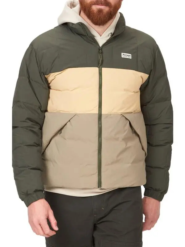 MARMOT Ares Packable 700 Fill Power Down Puffer Jacket - Nori/light Oak/vetiver