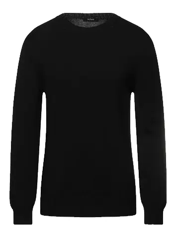Alpha Studio Merino Wool Crewneck Sweater - Black