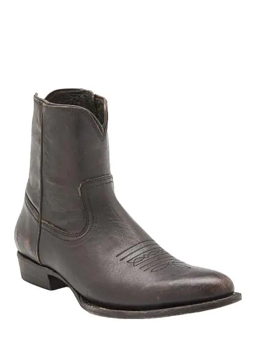 Frye Austin Western Leather Boots - Black