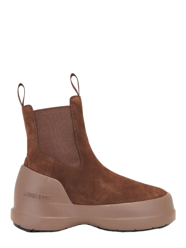 Moon Boot Luna Chelsea Suede Boots - Brown