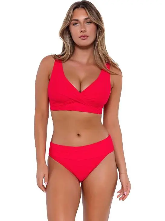 SUNSETS Elsie Bikini Top - Geranium