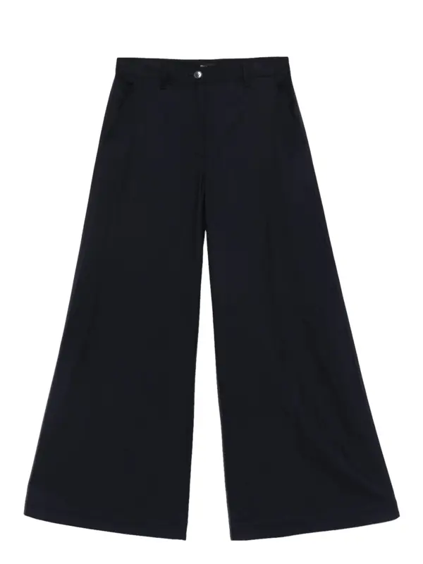 Theory Wide-leg Flannel Trousers - Blue