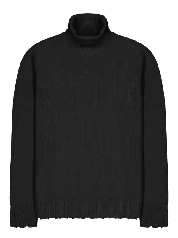 LANEUS Roll-neck Jumper - Black