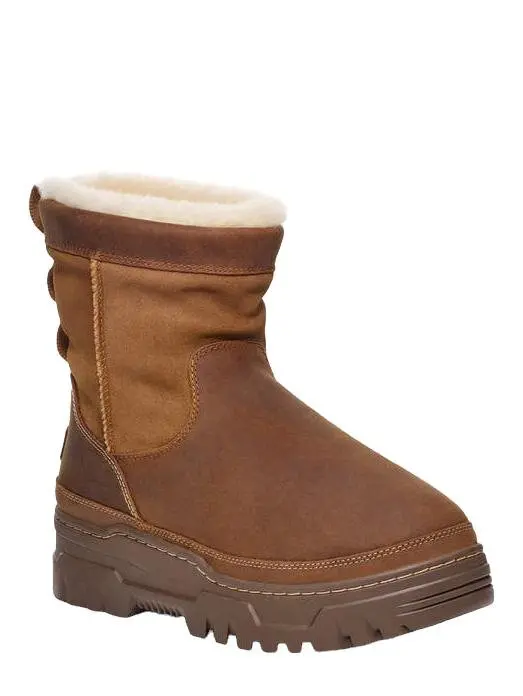 UGG Heritage Trailgazer Waterproof Shearling And Wool Boots - Chestnut