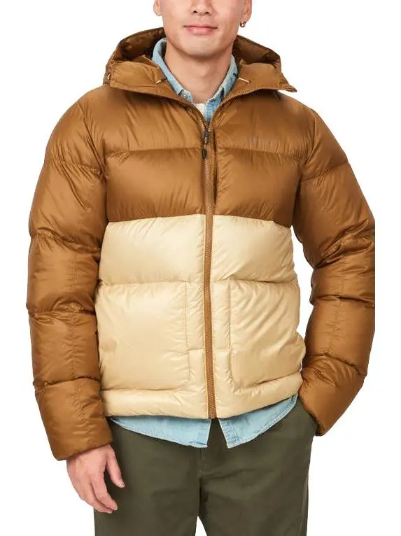 MARMOT Guides 700 Fill Power Down Hooded Jacket - Hazel/light Oak