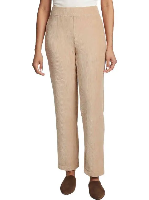 Foxcroft Caden Plush Corduroy Pants - Khaki