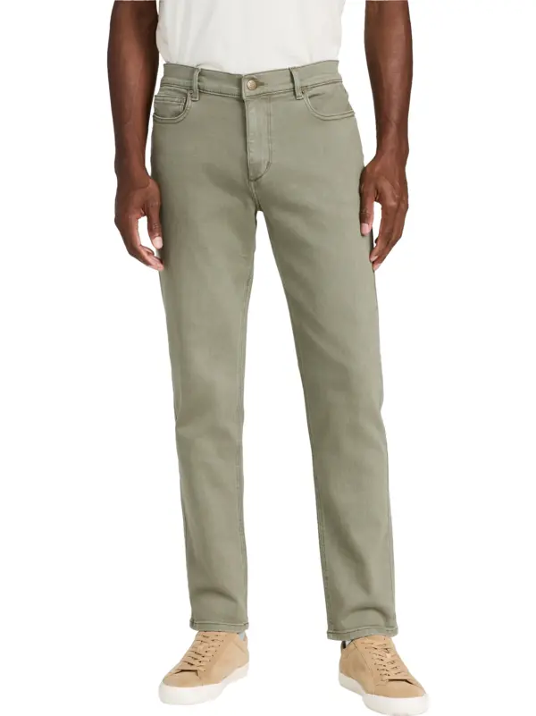 Marine Layer 5 Pocket Twill Pant Athletic Fit - Faded Olive