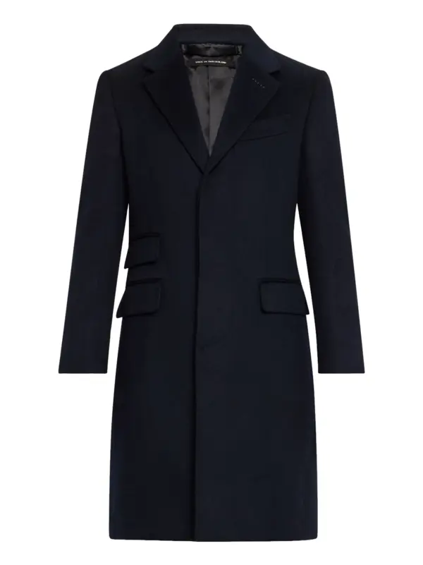 TOM FORD Tailored Wool-cashmere Topcoat - Navy