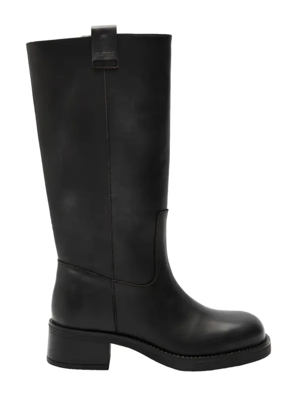 ALOHAS Sajan Leather Knee-high Boots - Black