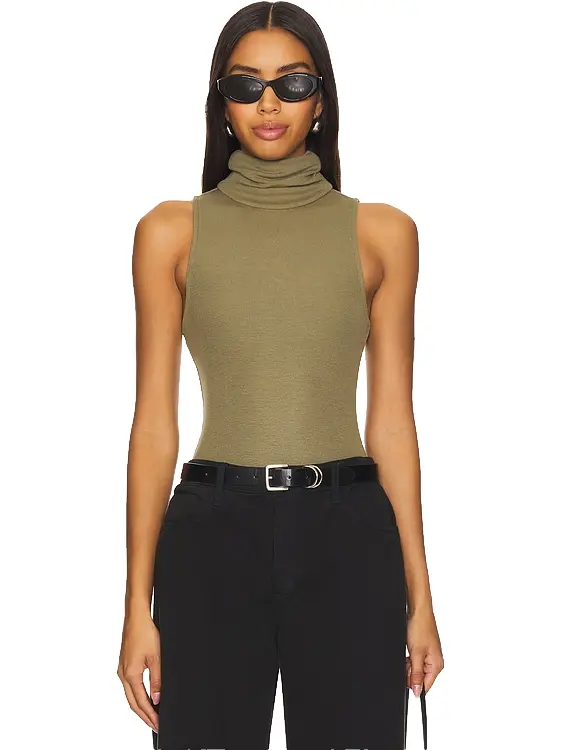 LOVERS AND FRIENDS Blythe Bodysuit - Olive Green
