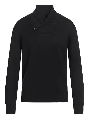 Alpha Studio Merino Wool Sweater - Black