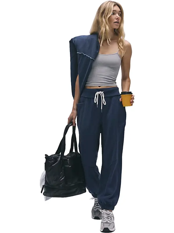 Free People Making It Joggers - Midnight Navy