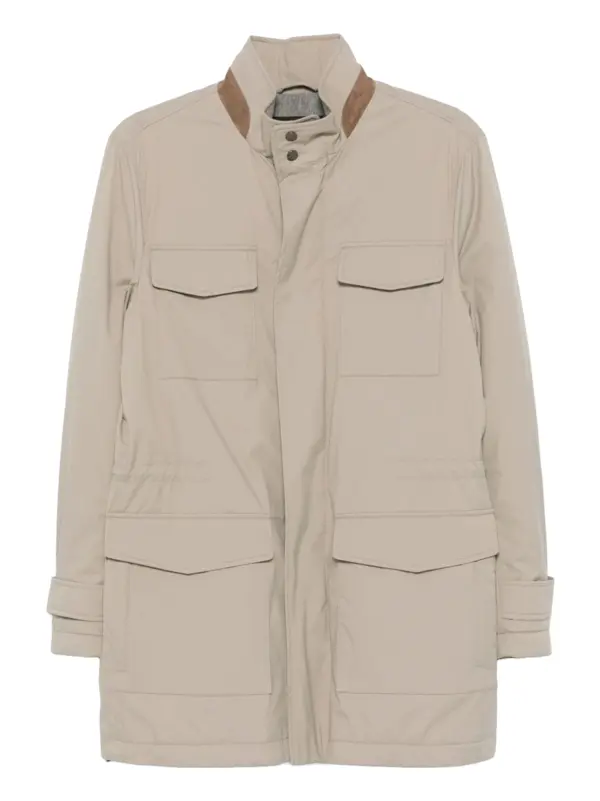Kiton Padded Coat - Neutrals