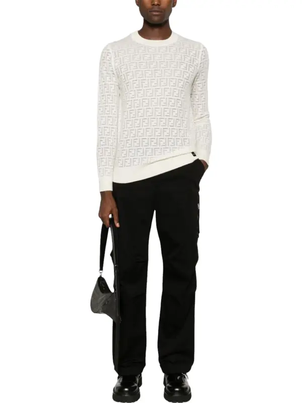 Fendi Straight-leg Trousers - Black