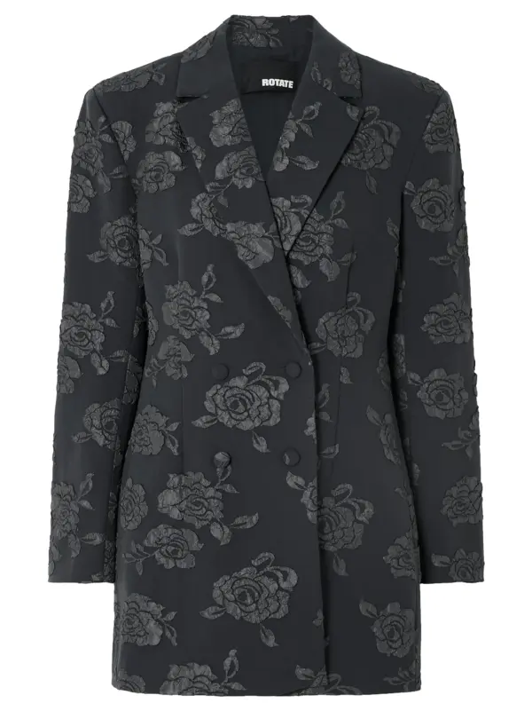 Remain Birger Christensen Floral-appliquéd Mini Dress - Gray