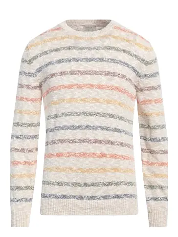 Altea Striped Crewneck Sweater - Beige