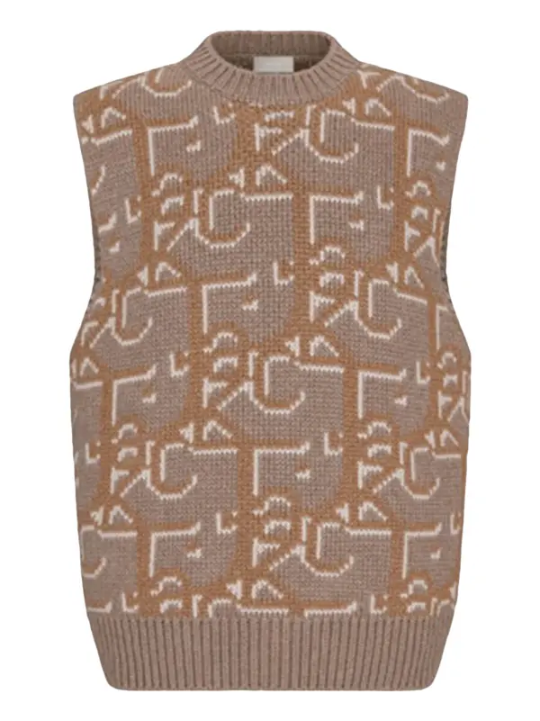 Dior X Cactus Jack Oversized Sleeveless Sweater - Brown