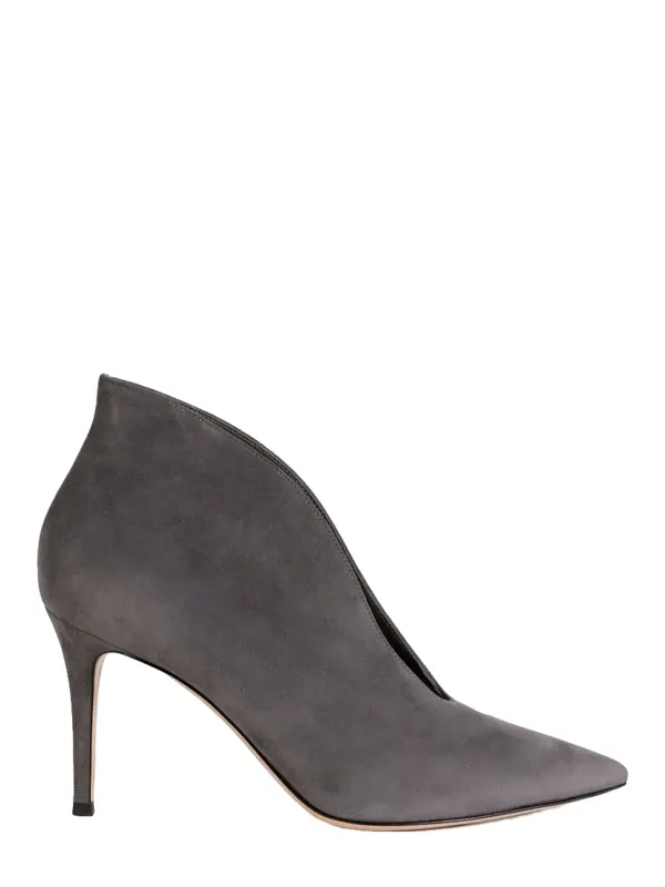GIANVITO ROSSI Suede Ankle Boots - Anthracite