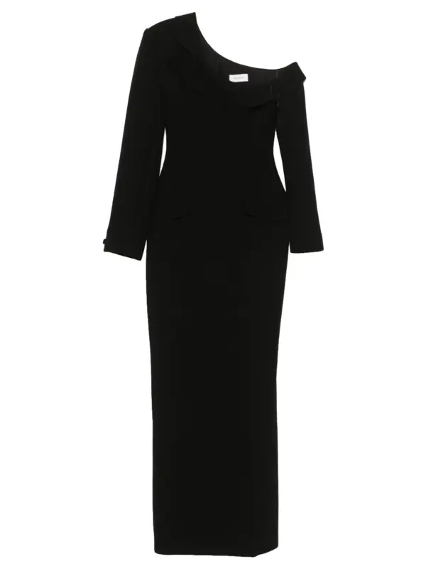 MONOT One-shoulder Maxi Gown - Black