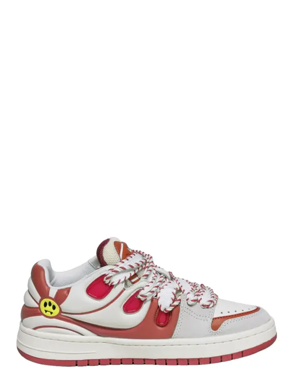 BARROW Ollie Panelled Leather Sneakers - White
