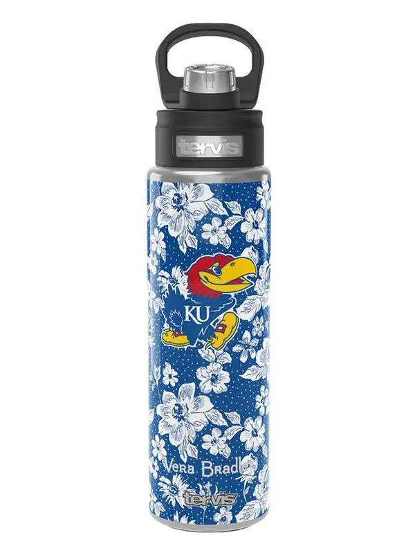 VERA BRADLEY Tervis Rain Garden Wide Mouth Bottle - Blue/white