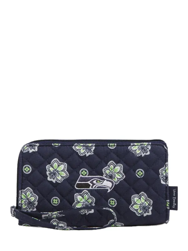 VERA BRADLEY Nfl Rfid Front Zip Seattle Seahawks Bandana Wristlet - Multicolor