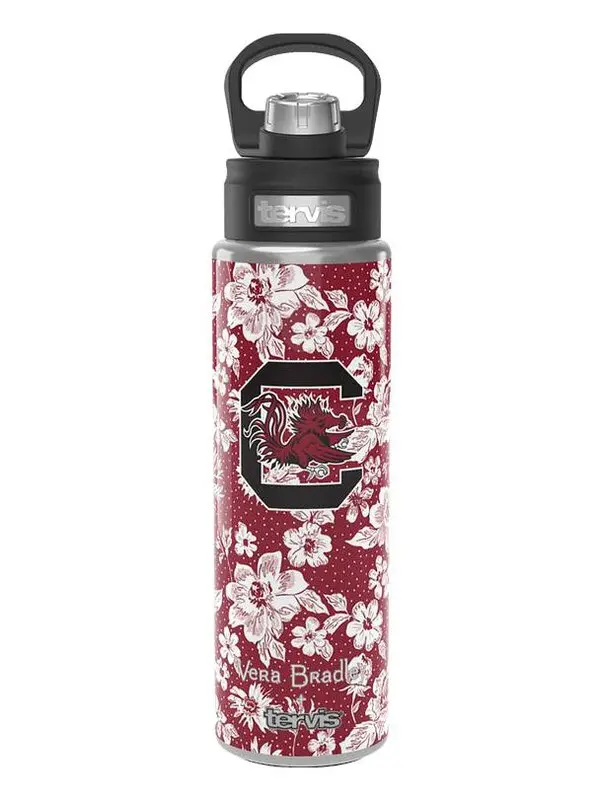 VERA BRADLEY Tervis 24oz Wide Mouth Bottle With University Of South Carolina Design - Red/white