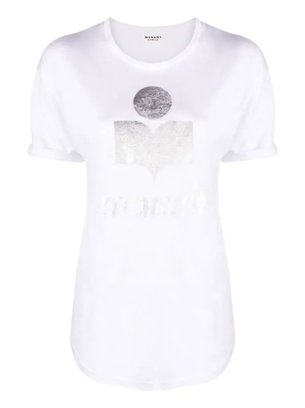 MARANT ETOILE Koldi Linen T-shirt - White