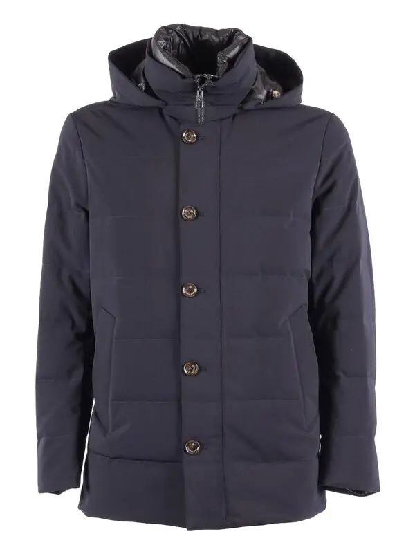MONTECORE Short Down Jacket - Blue