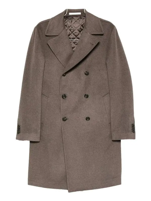 Tagliatore Cashmere Coat - Brown