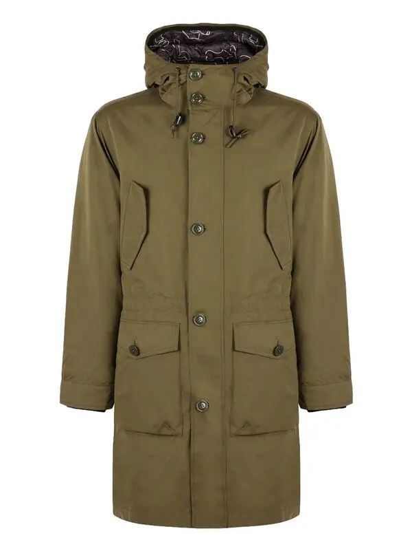 Woolrich Mountain Cloth Hooded Parka - Green