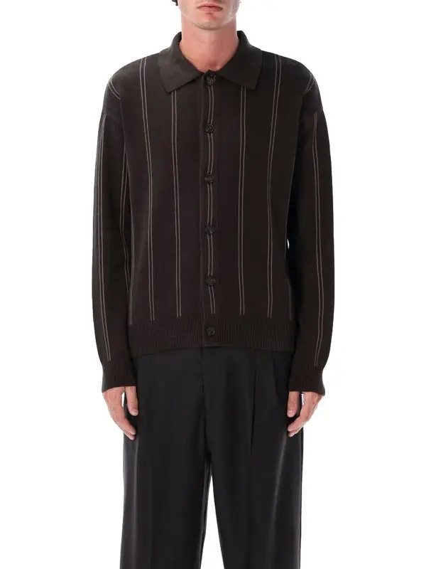 MFPEN Biscuit Stripe Cotton Cardigan - Biscuit Stripe Medium