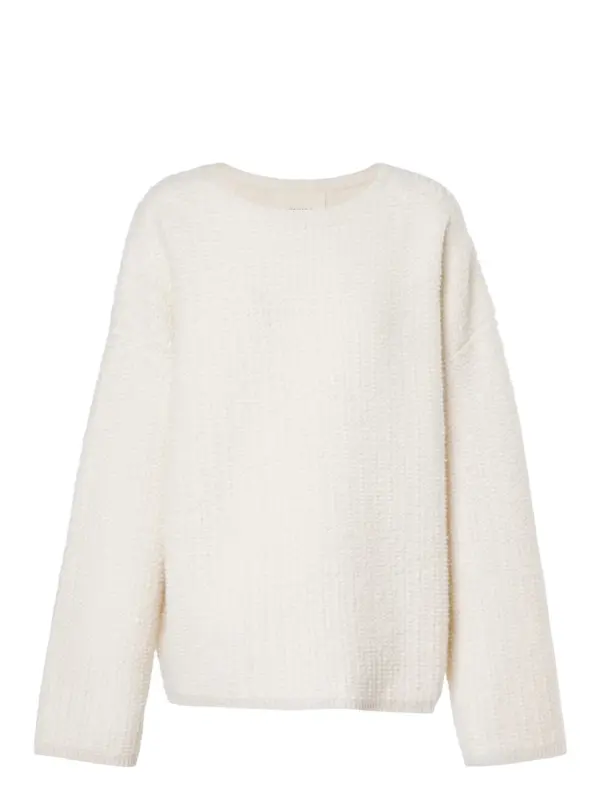 LISA YANG Elsa Cashmere Sweater - White