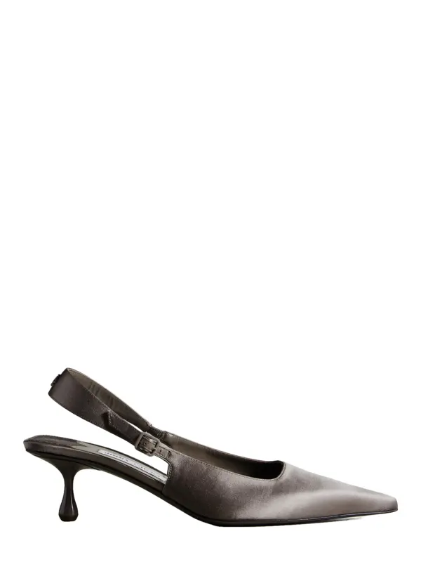 JIMMY CHOO Amel 50 Slingback Pumps - Gray