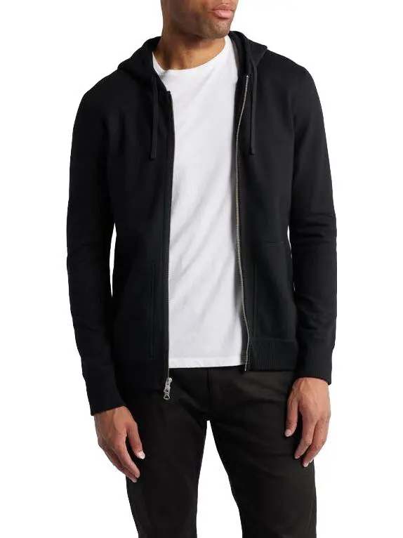 Reigning Champ Slim Zip Hoodie - Black