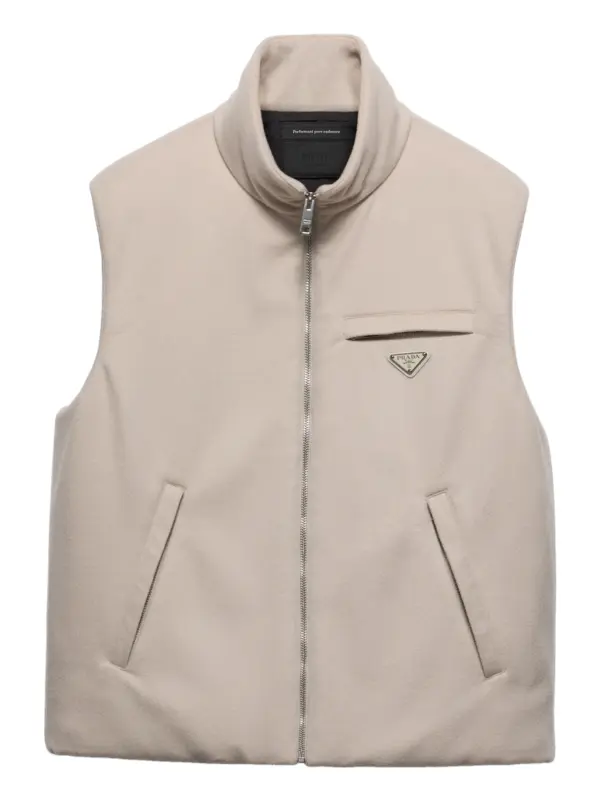 Prada Cashmere Down Vest - Albino White