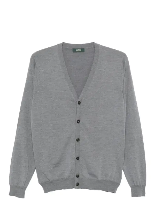 ZANONE V-neck Cardigan - Grey
