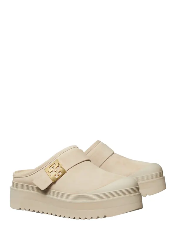 Tory Burch Mellow Platform Mule - Calcare/gold