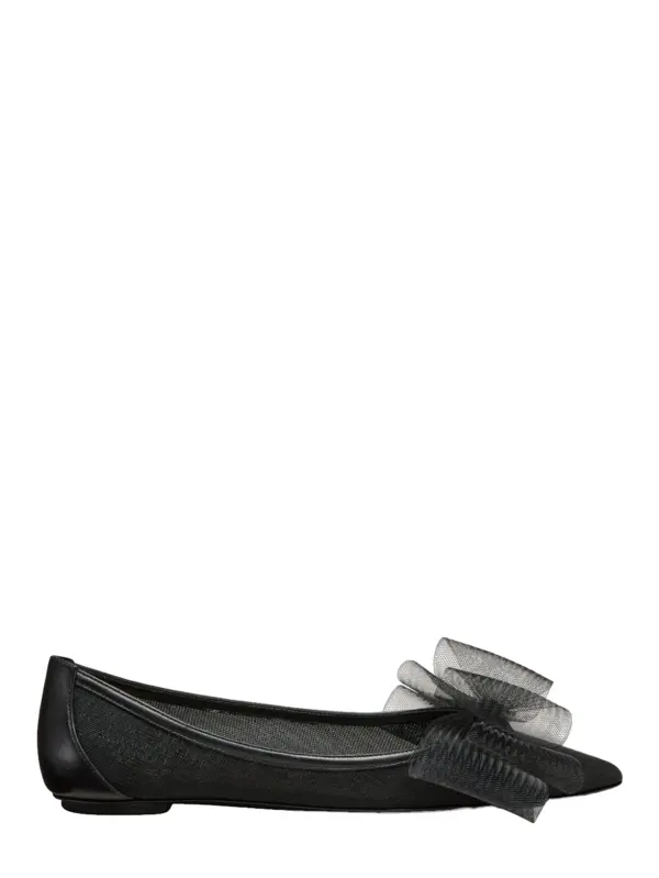 STUART WEITZMAN Leather Ballerina Shoes - Black