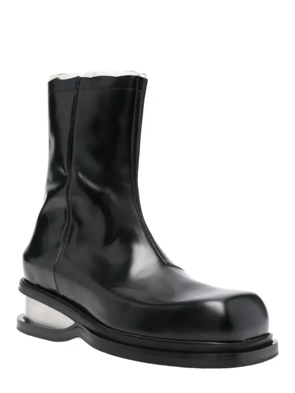 EGONLAB Leather Ankle Boots - Black