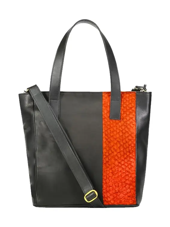 SAREP + ROSE Maral Daily Tote Bag - Black And Orange