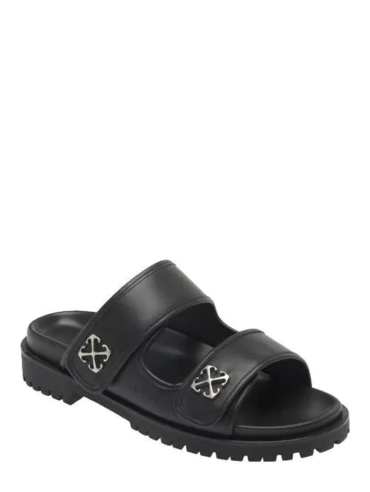 Off-White Arrow Slide Sandal - Black - Silver