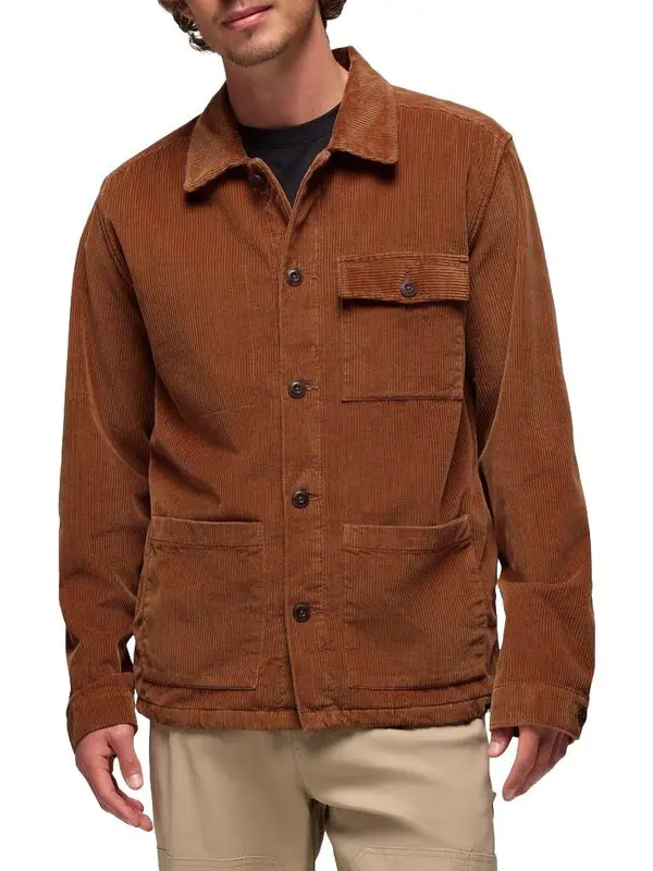 Prana Ridgecrest Organic Cotton Corduroy Chore Coat - Tawny