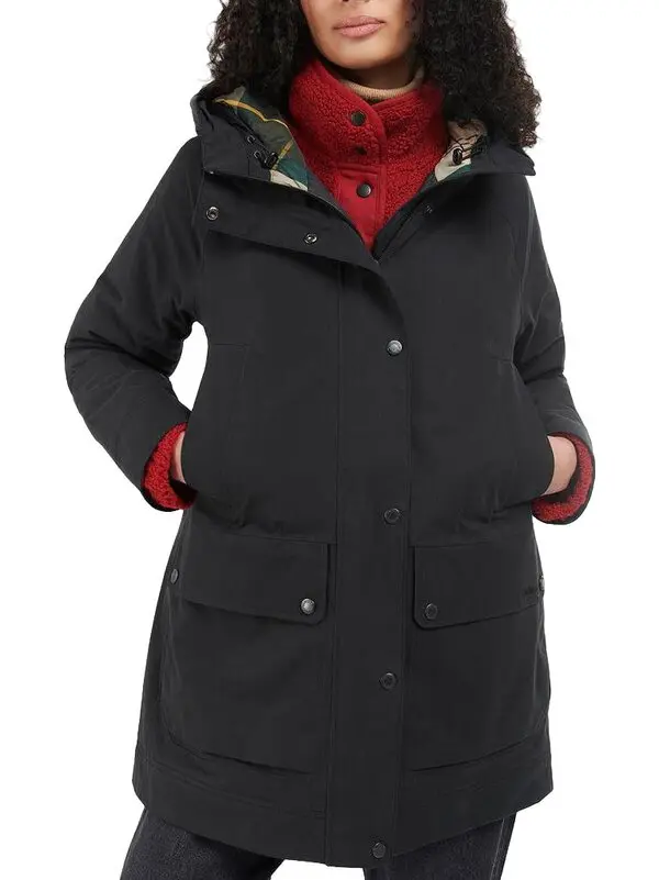 Barbour Winter Beadnell Waterproof Jacket - Black/ancient