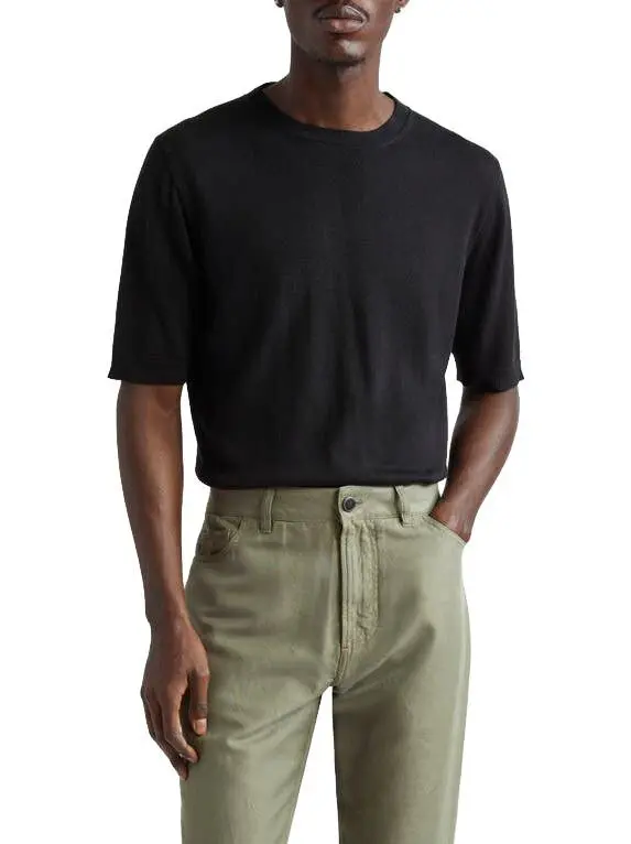 Isaia Silk Sweater - Black