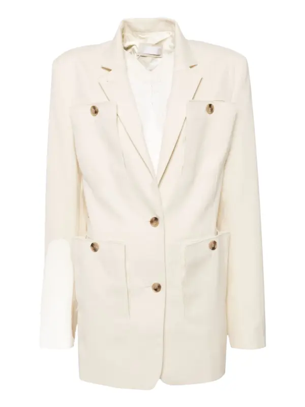 LITKOVSKA Wool Blazer - Neutrals