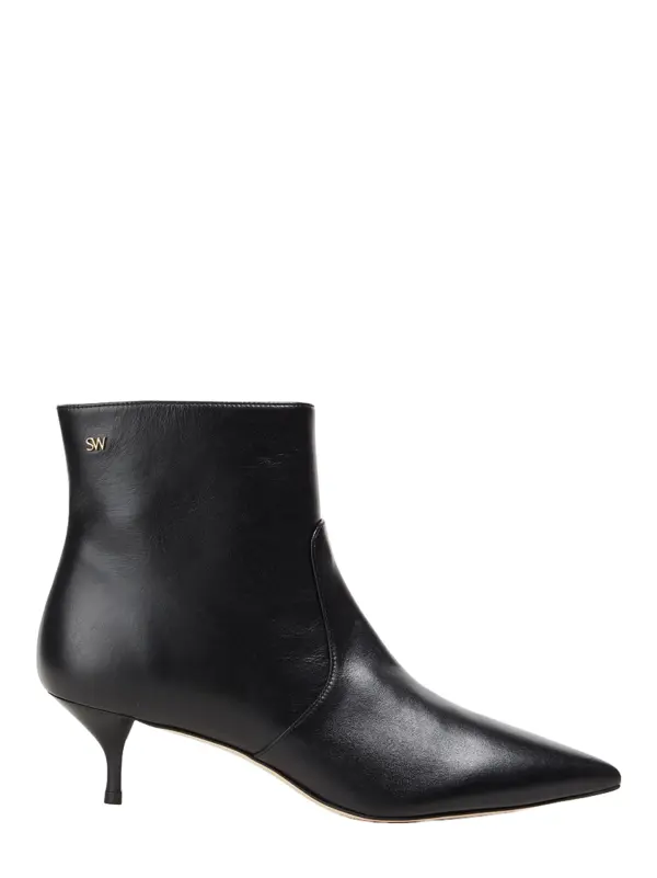 STUART WEITZMAN Mara 50 Leather Ankle Boots - Black