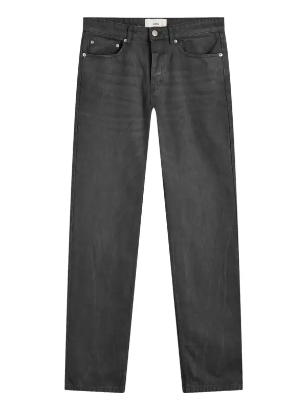 Ami Classic Fit Denim Jeans - Black