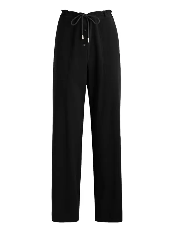 THE ROW Bonnette Straight-leg Wool-blend Trousers - Black