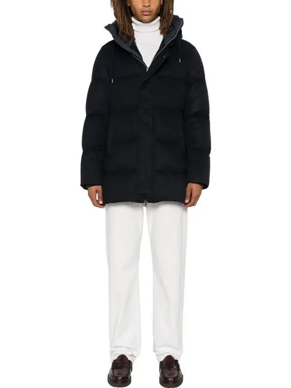 Herno Water-repellent Padded Coat - Blue